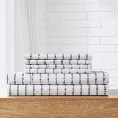 Click here for MM MF SHEET SET:- Denver Stripe Grey  Queen prices