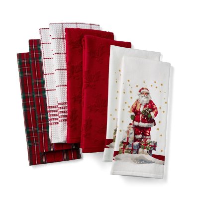 Click here for Members Mark Holiday 8pc Kitchen Towel Set- Santa:... prices