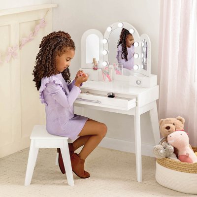 Click here for Members Mark Vanity Set With Light:- White prices