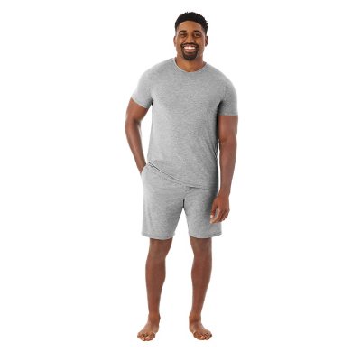 Click here for Members Mark Mens Ss And Short Pj Set Grey 4XL:- G... prices