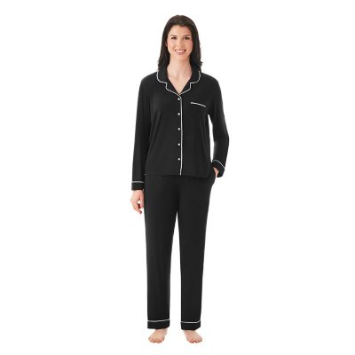 Click here for Members Mark Womens Long Sleeve Notch Collar Black... prices