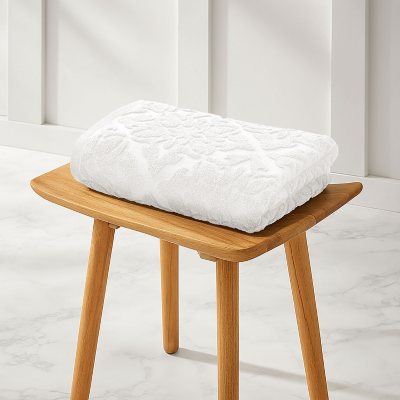 Click here for Members Mark Decorative Sculpted Bath Towel  White... prices