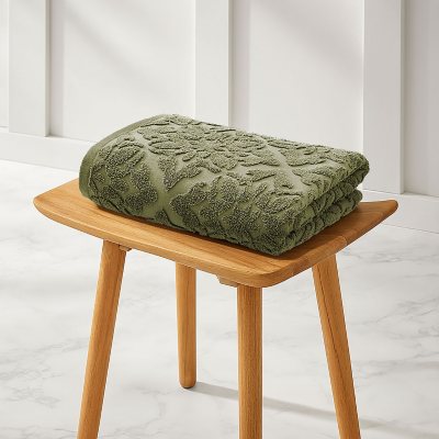 Click here for Members Mark Decorative Sculpted Bath Towel  Olive... prices