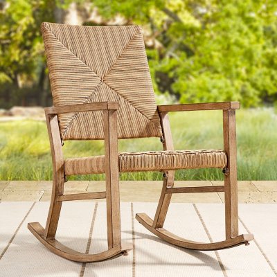 Click here for Members Mark Grant Outdoor Wicker Rocking Chair prices