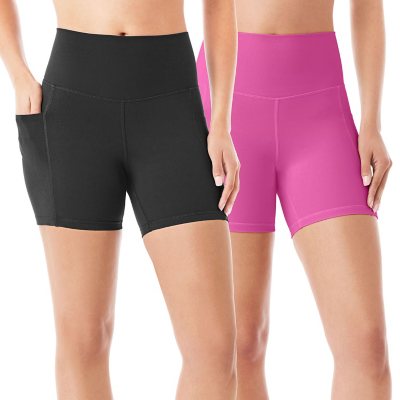 Click here for MEMBERS MARK 2PK 5IN BIKE SHORT - Impatient Pink/B... prices