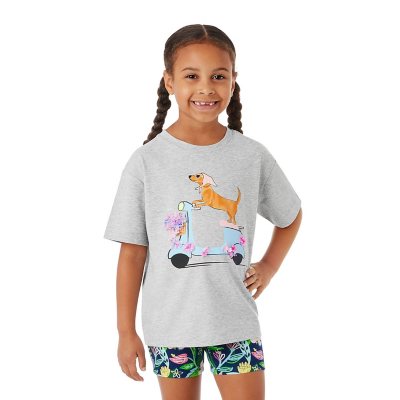 Click here for Members Mark Girls Graphic Tee Grey S 6/6X:- Grey... prices