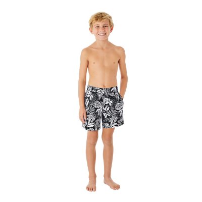 Click here for Members Mark Boys Resort Swim Trunk Black XS 4/5:-... prices