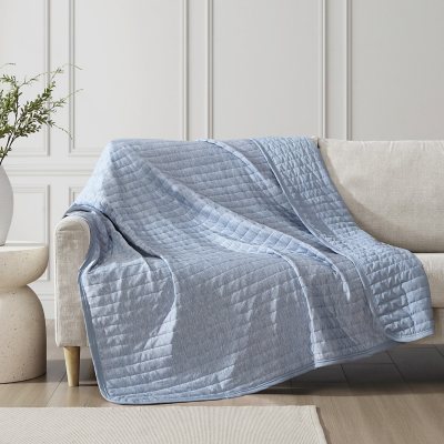 Click here for Members Mark Cooling Throw Blanket  60x70- Blue:-... prices