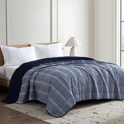 Click here for Members Mark Reversible Blanket- Titan Stripe Indi... prices