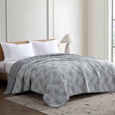 Click here for Members Mark Reversible Blanket- Alvin Tex Geo Sil... prices