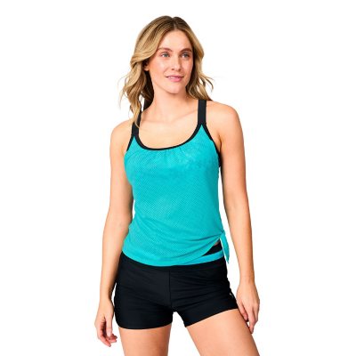 Click here for Free Country Womens Tankini Short Set Turquoise XX... prices