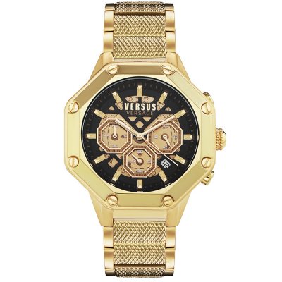 Click here for Versus Versace Mens Palestro Gold-tone Stainless S... prices