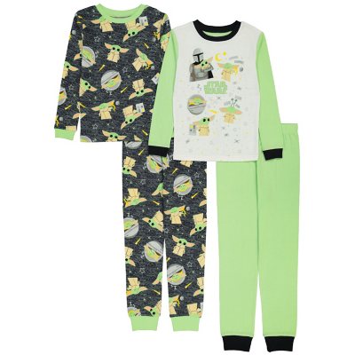 Licensed Star Wars Mandalorian 4 Piece Cotton PJ Set - Sam's Club