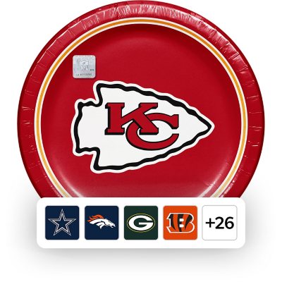NFL Dinner Paper Plates, 10", 85 ct., Choose Team - Sam's Club