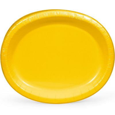 Click here for Artstyle Yellow Oval Paper Plates  10 x 12  50 ct:... prices