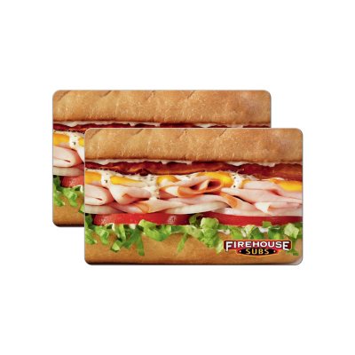 Firehouse Subs $50 Gift Card Multi-Pack, 2 x $25 - Sam's Club