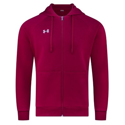 Click here for MenS Ua Rival Fleece Fz Hoodie Cardinal/White Xxl:... prices