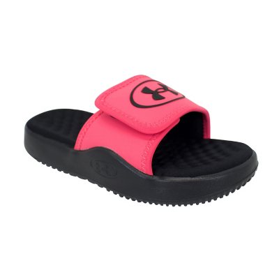 Click here for Under Armour Girls Ignite Pro 8 Slides - Black/Pin... prices