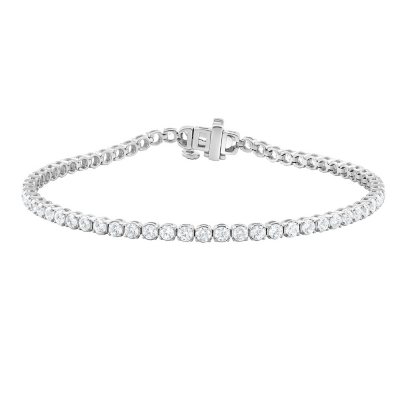 Click here for Lab Created Tennis Bracelet in 14K Gold- 7.5 & 10... prices