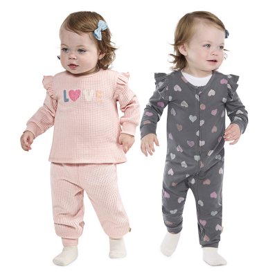 Click here for Huggies 3Pc Outfit Set Pink 12M:- Pink  12M prices
