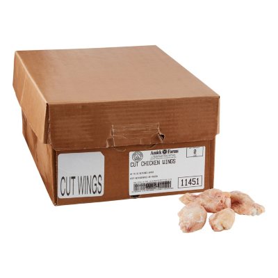 Amick Farms Chicken Cut Wings, Fresh, Bulk Wholesale Case (priced per ...