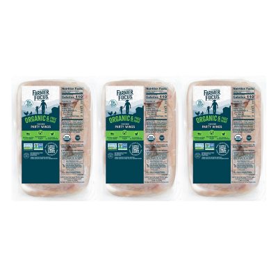 Farmer Focus Organic Chicken Wings Priced Per Pound Sams Club