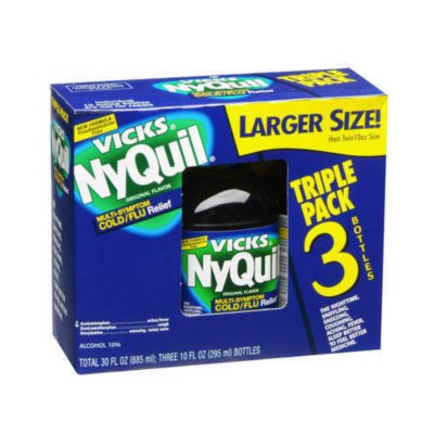Vicks® Nyquil® Value Pack - 3/10 oz. bottles - Sam's Club