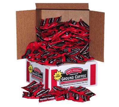 Click here for 100 Arabica Ground Coffee 126 pk. prices