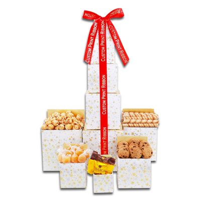 Alder Creek Gift Baskets Ultimate Holiday Gift 5-Tower with Custom ...