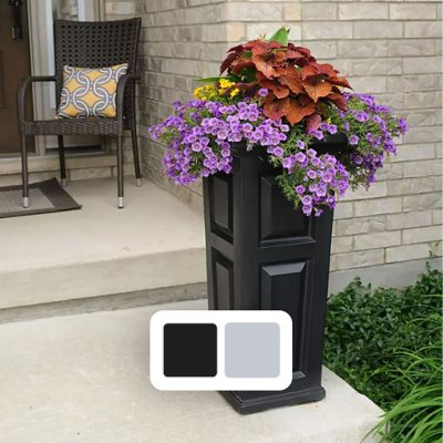 Click here for Mayne Cranbrook 32 Tall Planter:- Black prices