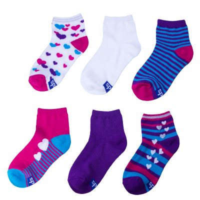 Keds Girl 6 Pack Socks (Assorted Colors) - Sam's Club