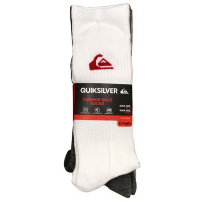 Quicksilver 6 Pair Socks (Assorted Colors) - Sam's Club