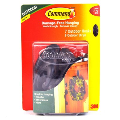 3M COMMAND BRAND HOLIDY OUTDOOR HOOKS - Sam's Club