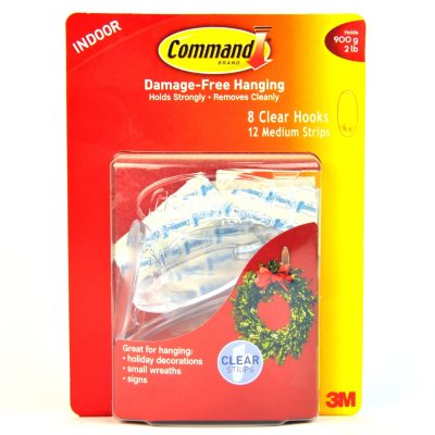 3M COMMAND BRAND HOLIDY CLEAR HOOKS - Sam's Club