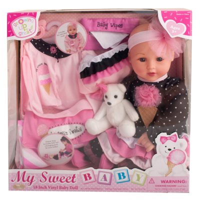 18" Vinyl Baby Doll - Ice Cream Sweetie (A) - Sam's Club
