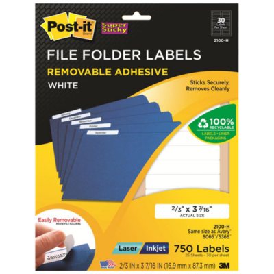 Post-it® File Labels - Sam's Club