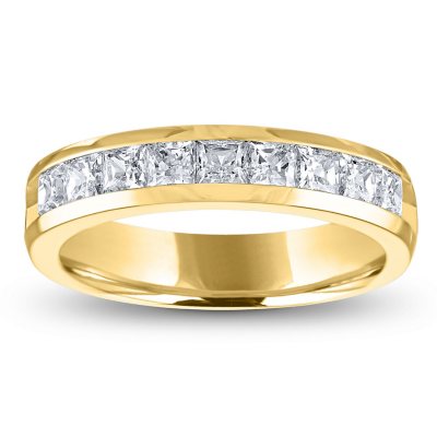 Click here for 0.96 CT. T. W. Channel-Set Princess Diamond Band i... prices