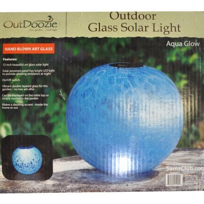 OUTDOOR SOLAR LIGHT AQUA GLOW - Sam's Club