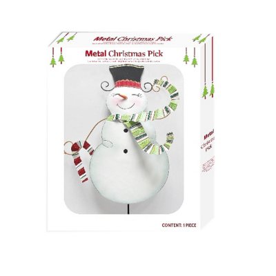 Metal Christmas Pick - Snowman - Sam's Club