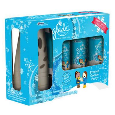 Glade Auto Spray Starter Plus 3 Refills (Frosted Cookie Party) - Sam's Club