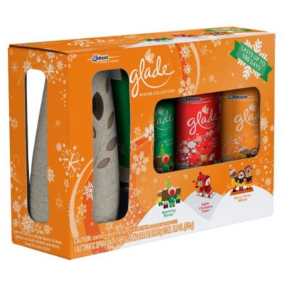 Glade Holiday Auto Spray Starter Plus 3 Refills (Variety Pack) - Sam's Club