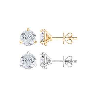 Click here for Round Cut Diamond Martini Set Stud Earrings in 14K... prices