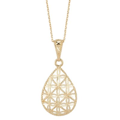 14K Yellow Gold Earring and Pendant Set Sam s Club