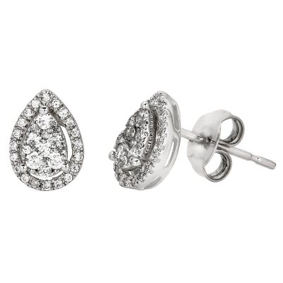 Click here for 0.32 CT. T. W. Diamond Pear Shaped Earrings in 14K... prices