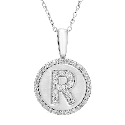 Click here for Sterling Silver and Diamond Initial Pendant:- R prices