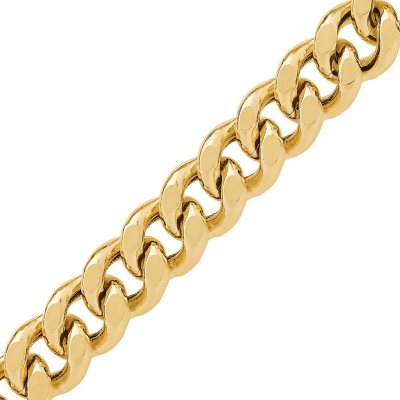 7.9MM Curb Link Men s Bracelet in 14K Yellow Gold Sam s Club