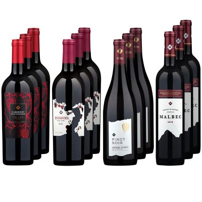 Member's Mark Red Wines Assorted (750 ml bottle, 12 pk.) - Sam's Club