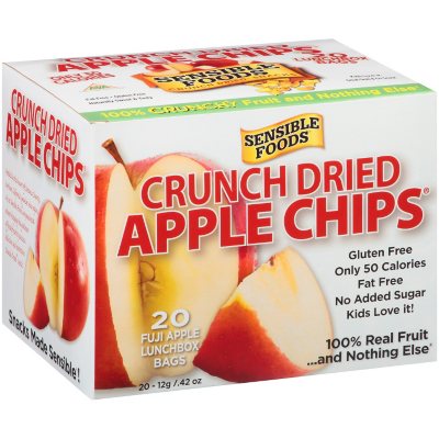 Sensible Foods Crunch Dried Fuji Apple Chips - 0.42 oz. - 20 ct. - Sam ...