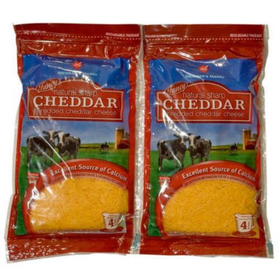 Members Mark Shredded Sharp Cheese - 2/1lb bags - Sam's Club