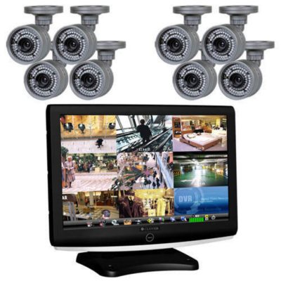 Clover All-In-One 22" LCD 8 Camera Security System - Sam's Club
